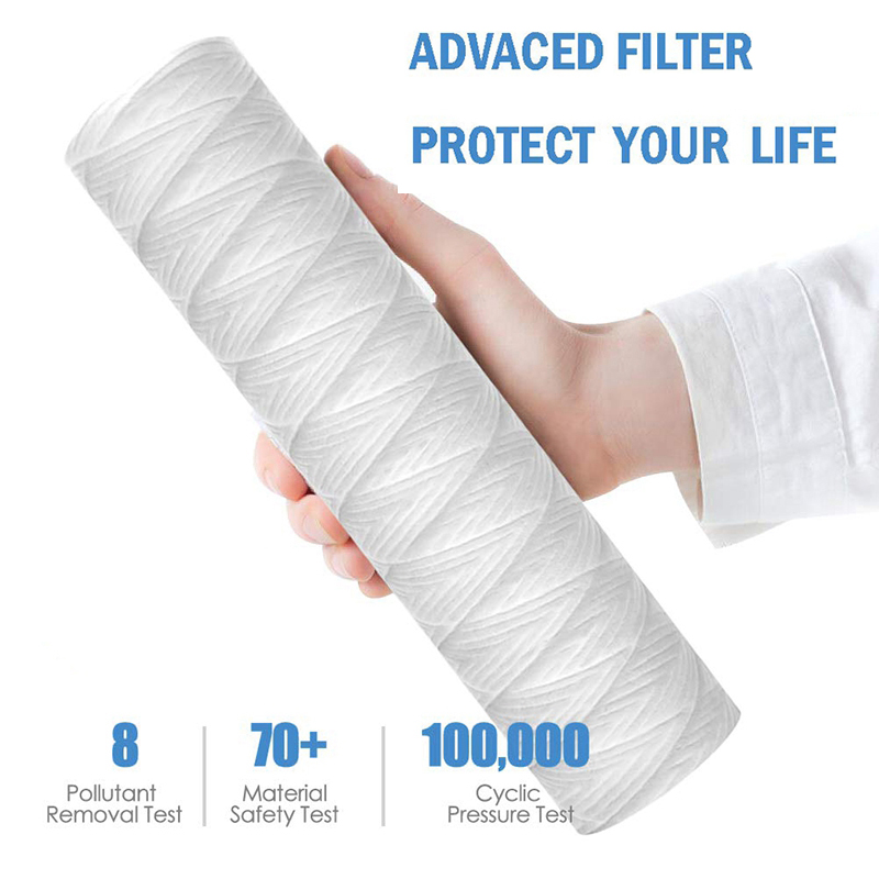 5 Micron 10″ x 2.5″ String Wound Sediment Water Filter Cartridge ...