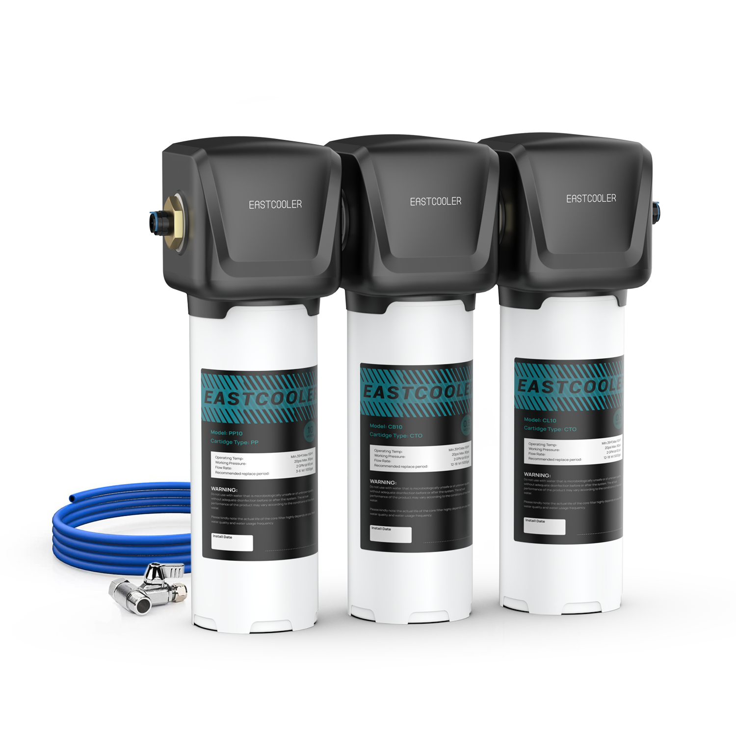 3/8″ Push Fit Quick change Under Sink Water Filter System with SS304 ...